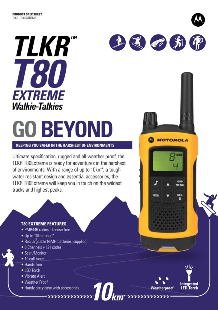Motorola TLKR T80 Extreme Walkie Talkie - Feedback. Comm Pte Ltd